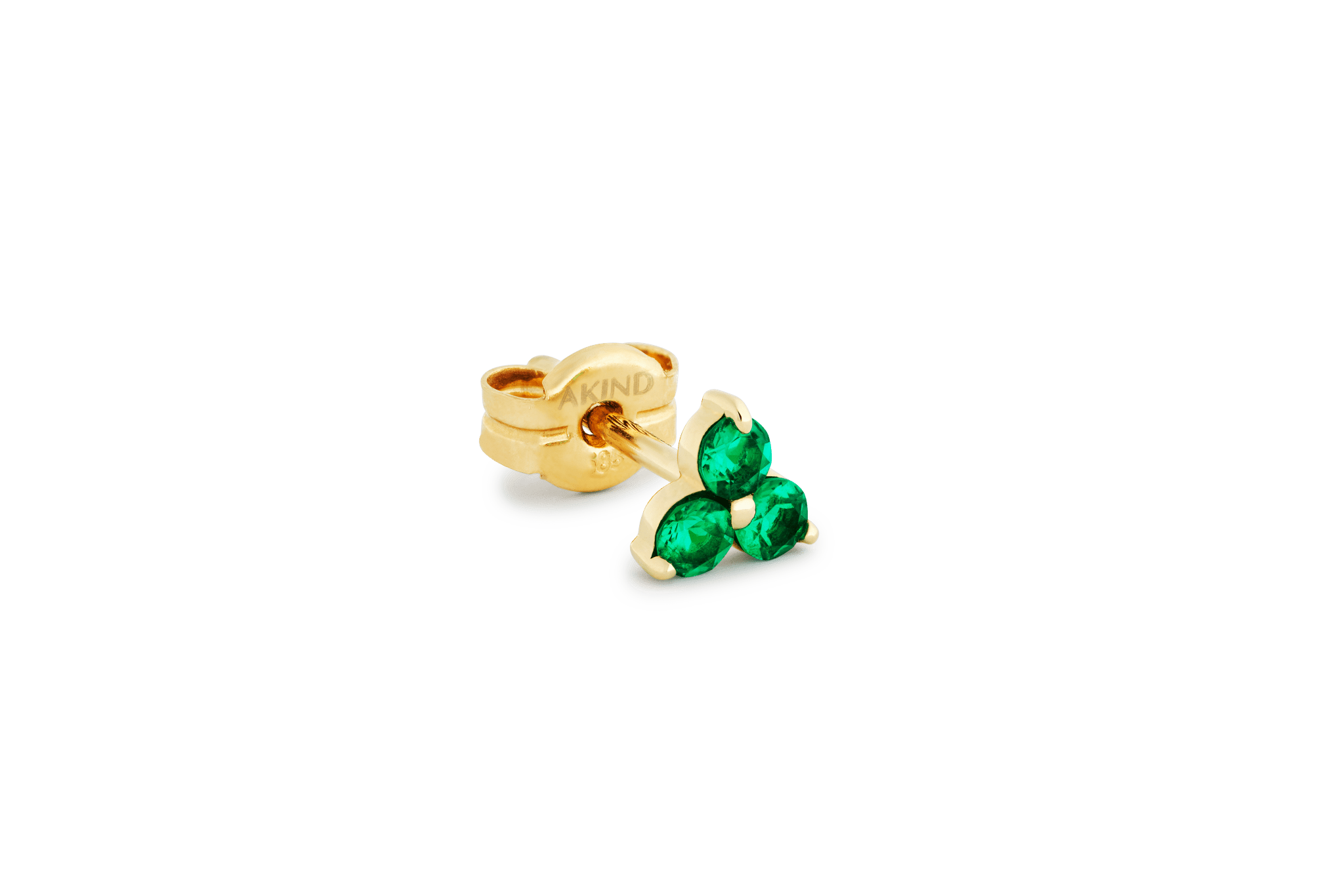 Emerald Trinity Studs