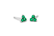 Emerald Trinity Studs