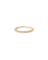 Pavé Diamond Alliance Ring in 14K Gold | Akind