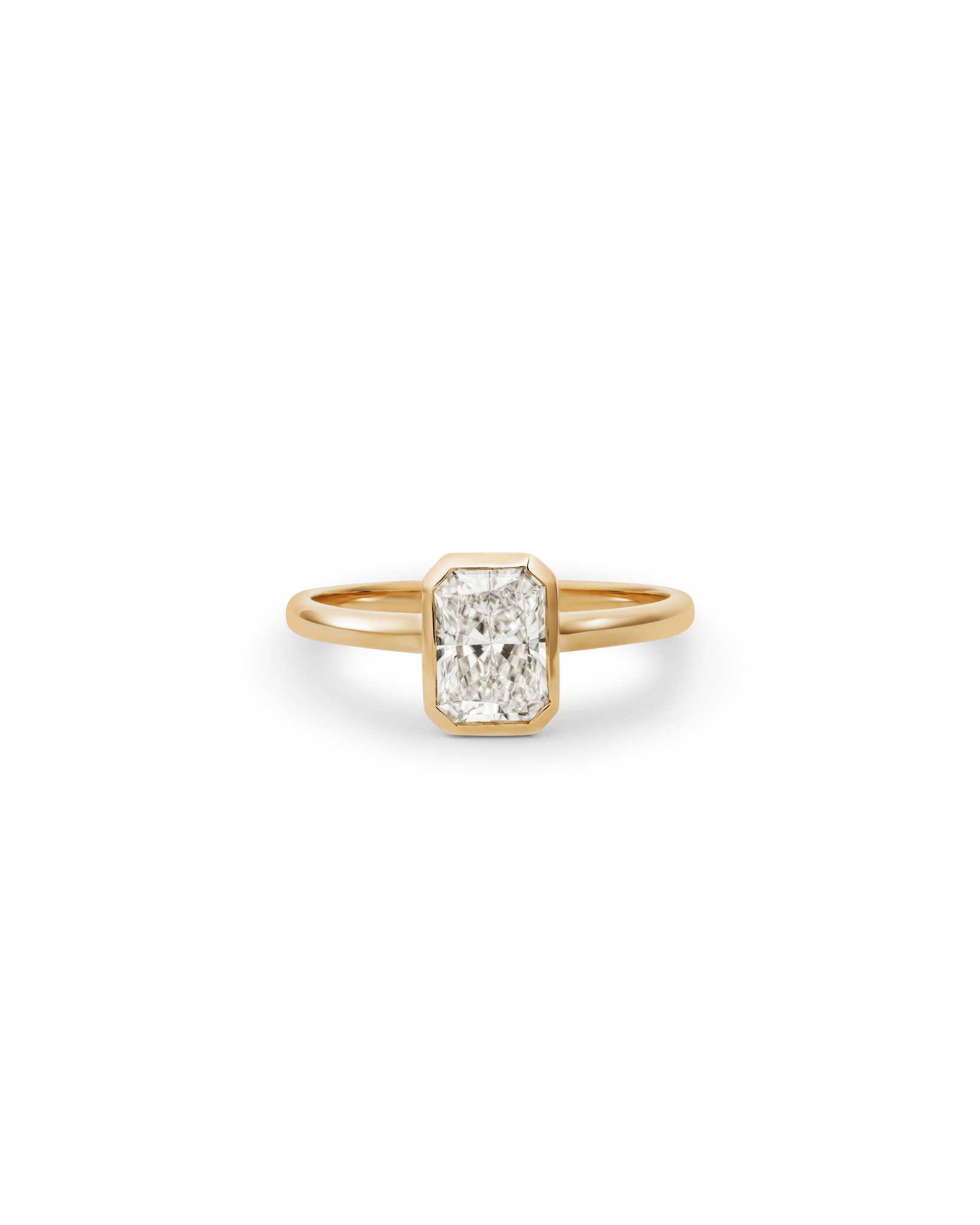Radiant Bezel Diamond Ring
