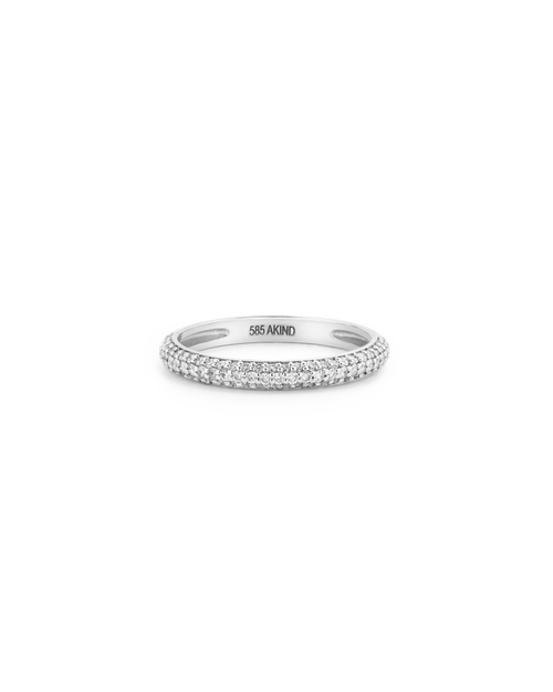 Alliance Pavé Diamond Ring - 14K Gold | Akind