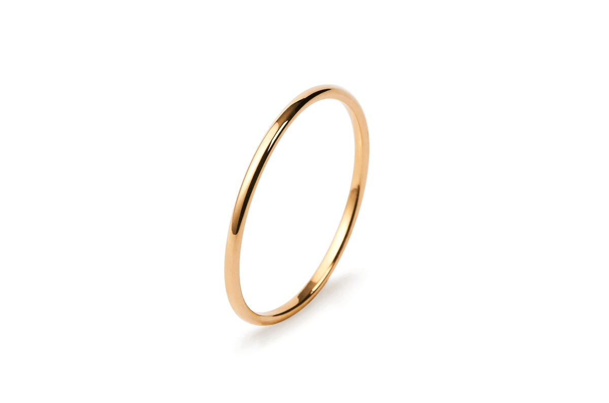 Basic Stacking Ring - 14K Simple Stacking Rings | Elegant Sustainable Jewelry at Akind