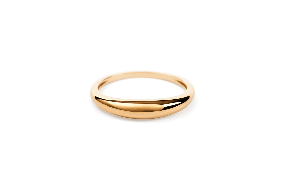 Dome Ring - 14K Gold British Pave Dome Ring | Sustainable Jewelry at Akind