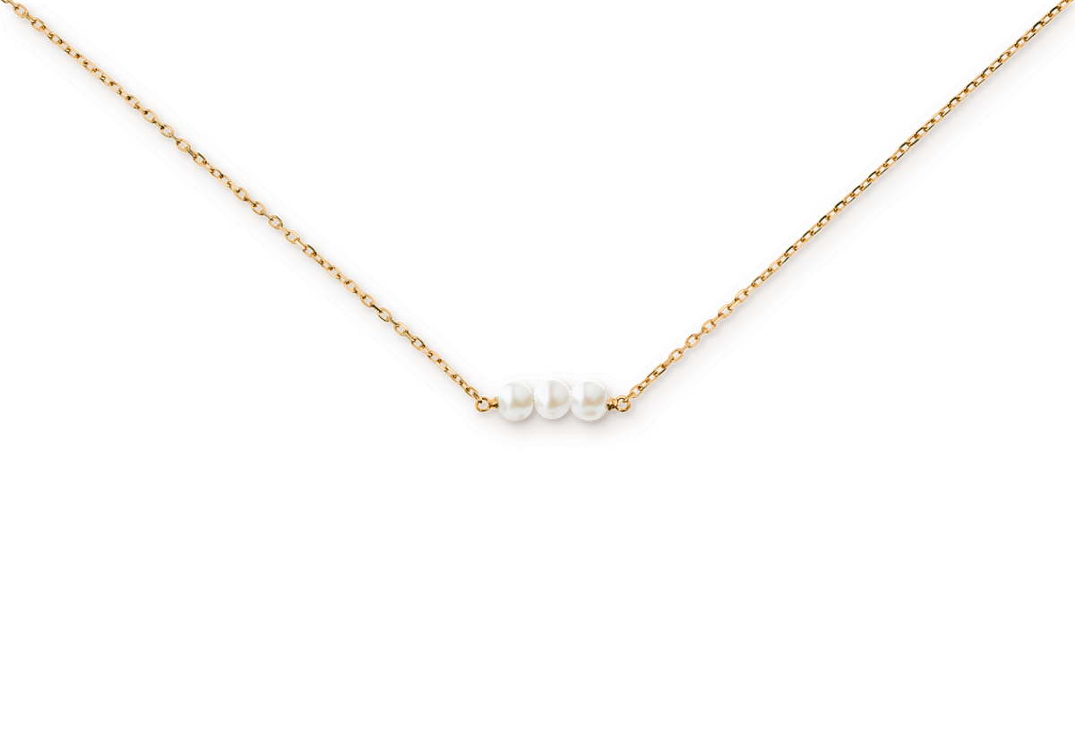 Threaded Pearl Necklace