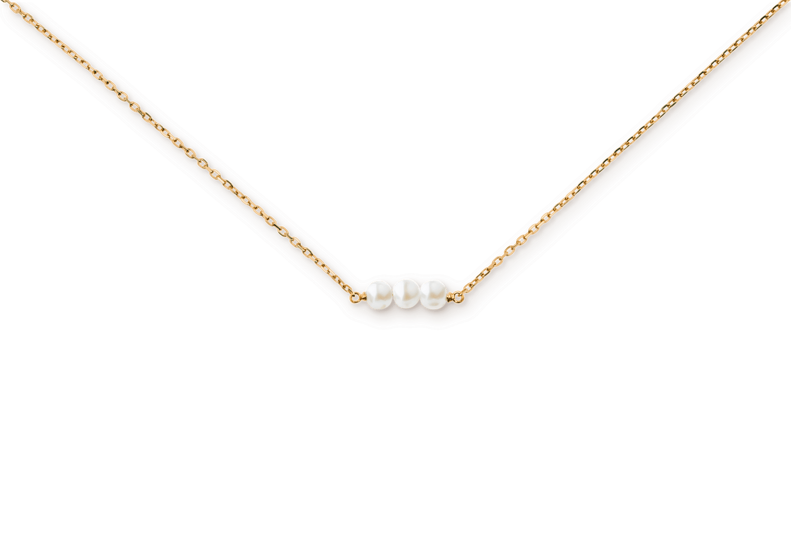Threaded Pearl Necklace