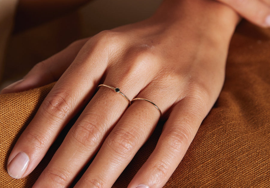 Mini Black Diamond Ring