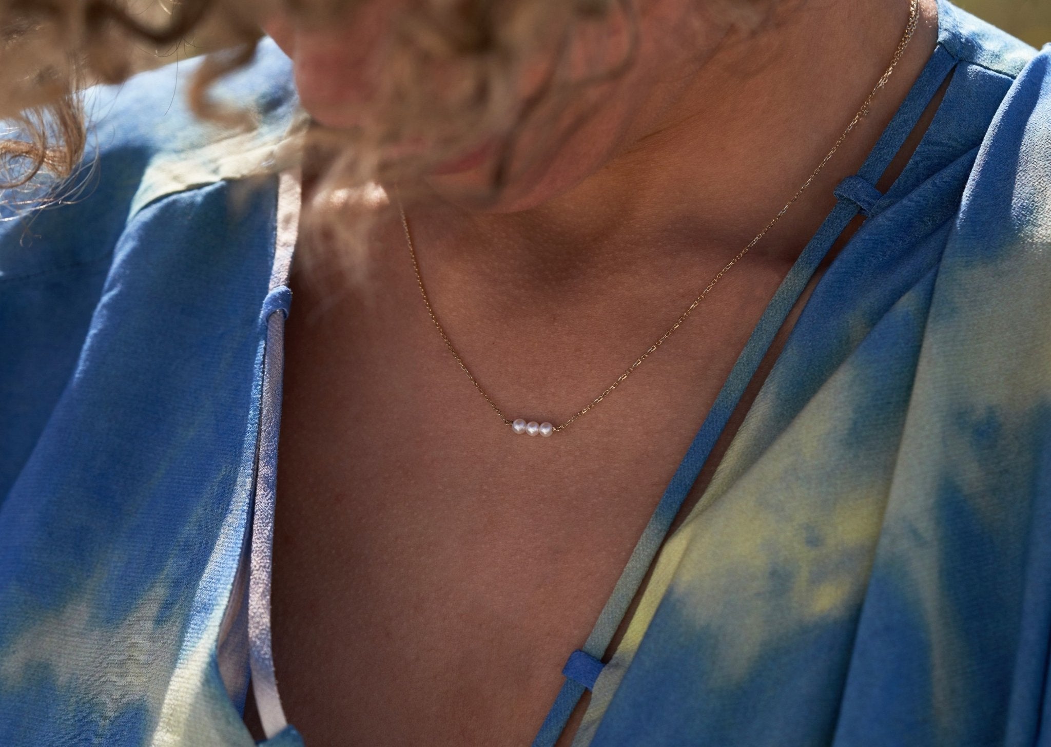 Threaded Pearl Necklace