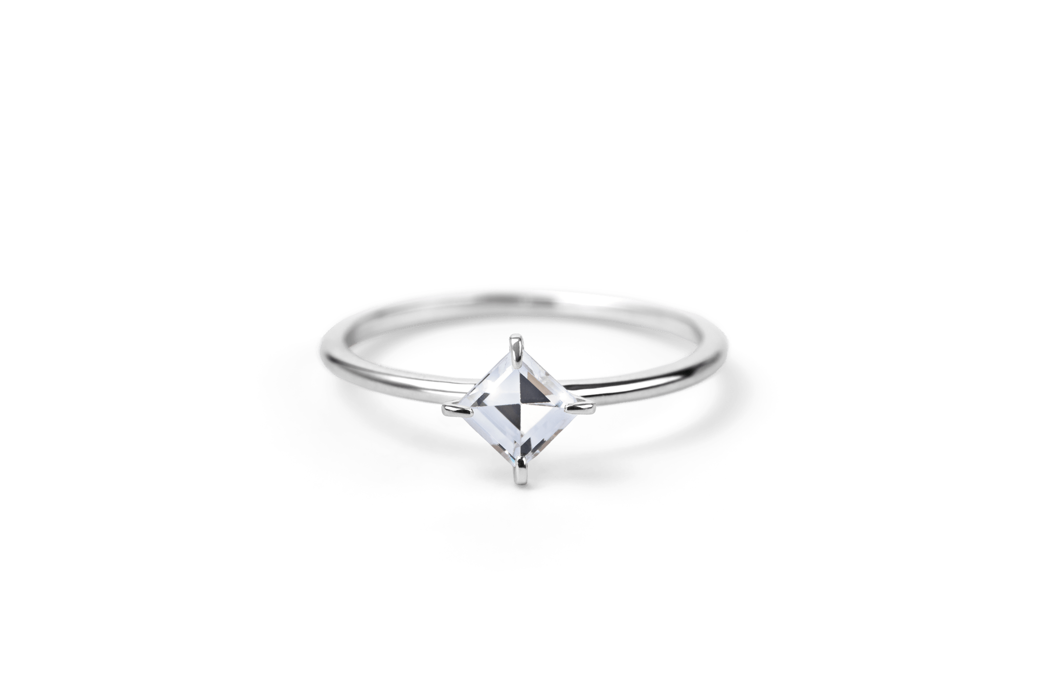 Square Cut Diamond Ring